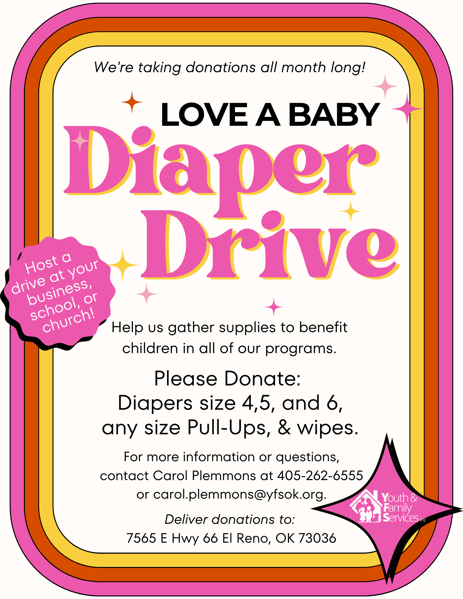 Love a Baby Diaper Drive - YFSOK